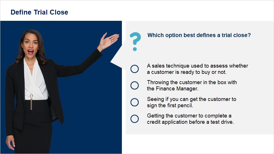 The Trial Close In Automotive Sales